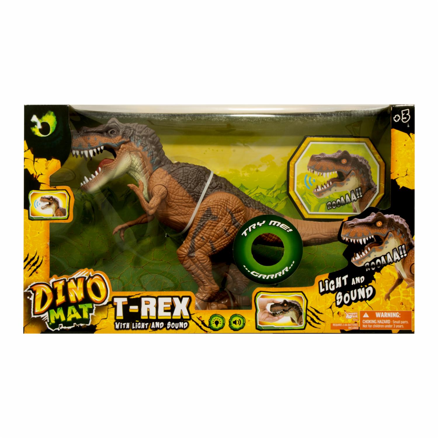 Dinosaurio T Rex DINO MAT Con Luz Y Sonido - AKI