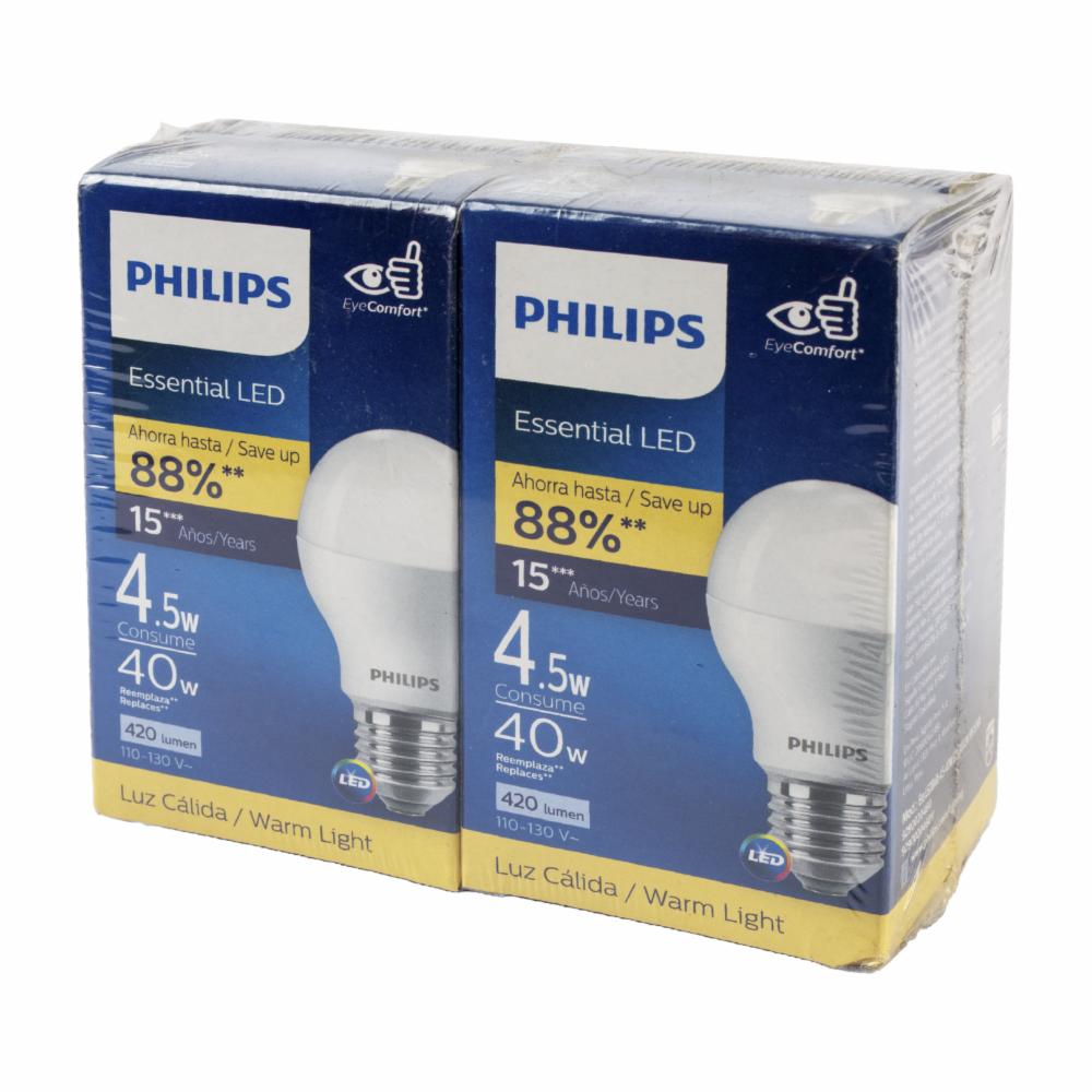 Pack De X2 De Foco Led Luz Cálida De 45W PHILIPS Unidad - AKI