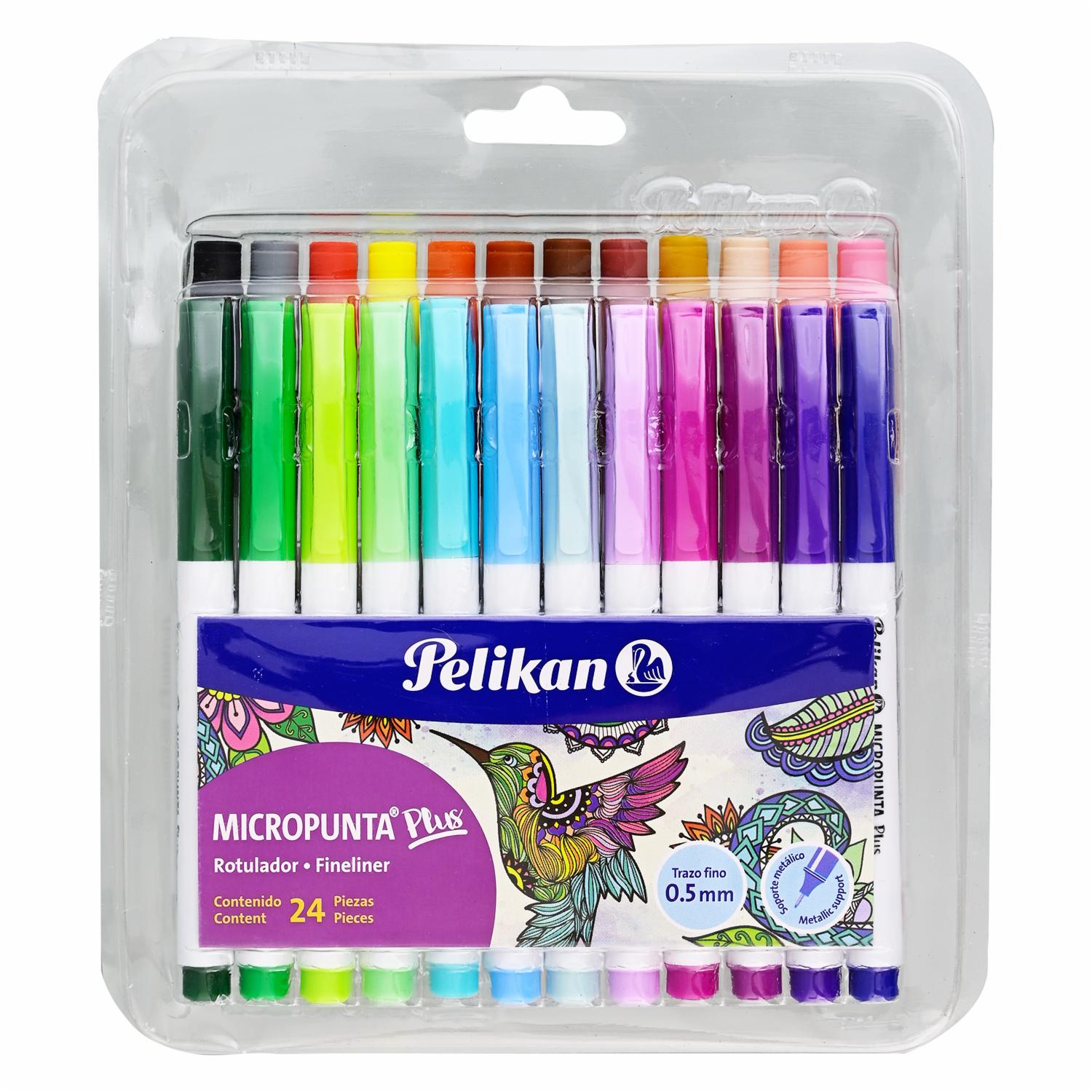 Marcadores Micropunta Plus Color Surtido PELIKAN X 24 Uds - AKI
