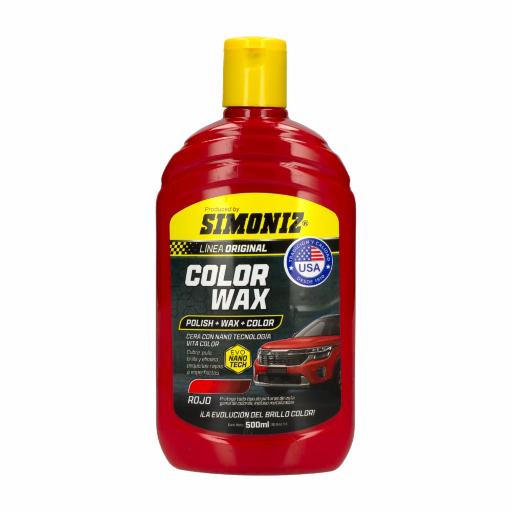 Cera Automotriz Color Wax Rojo SIMONIZ 500 Ml - AKI