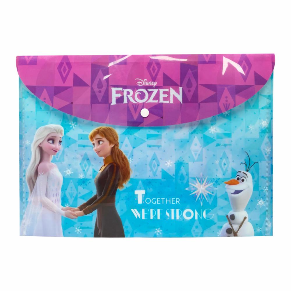 Sobre Porta Documento Diseño Frozen Con Broche REX PLASTICS A4 - AKI