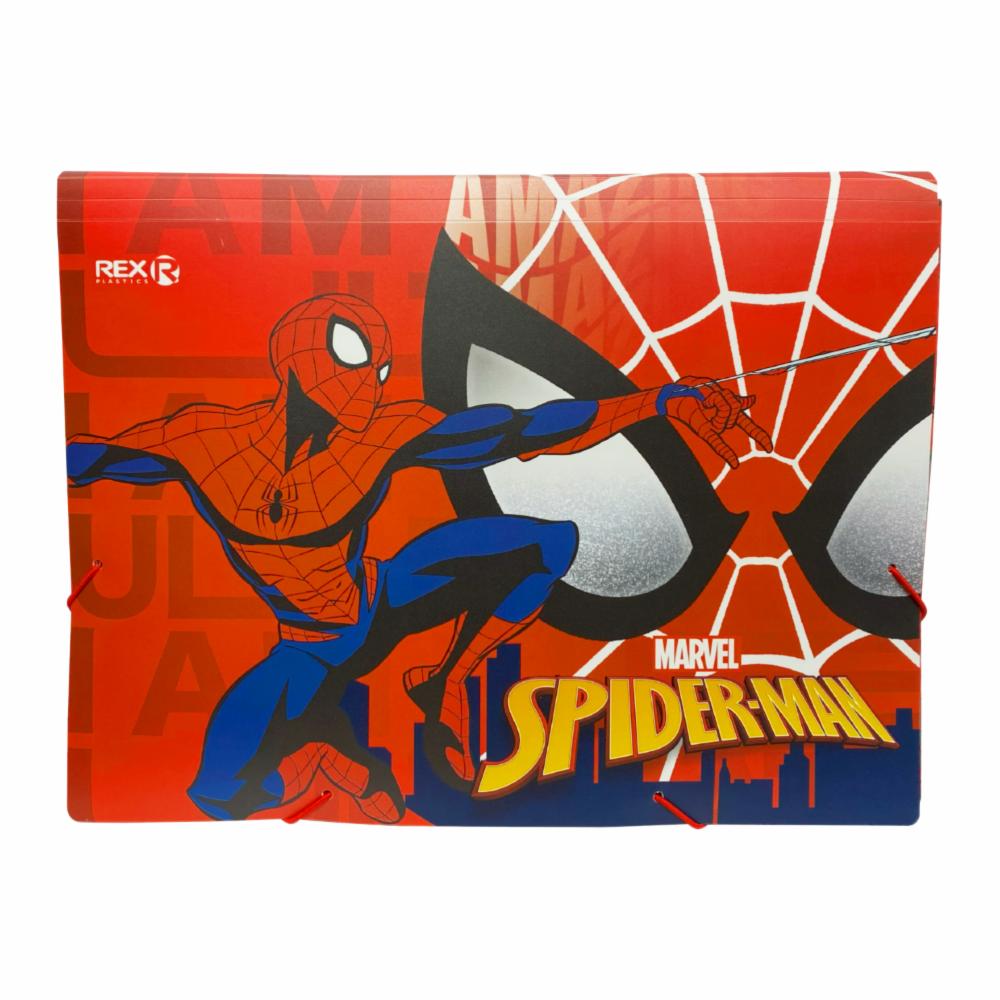 Archivador Acordeón 6 Compartimientos Spiderman REX PLASTICS A4 - AKI