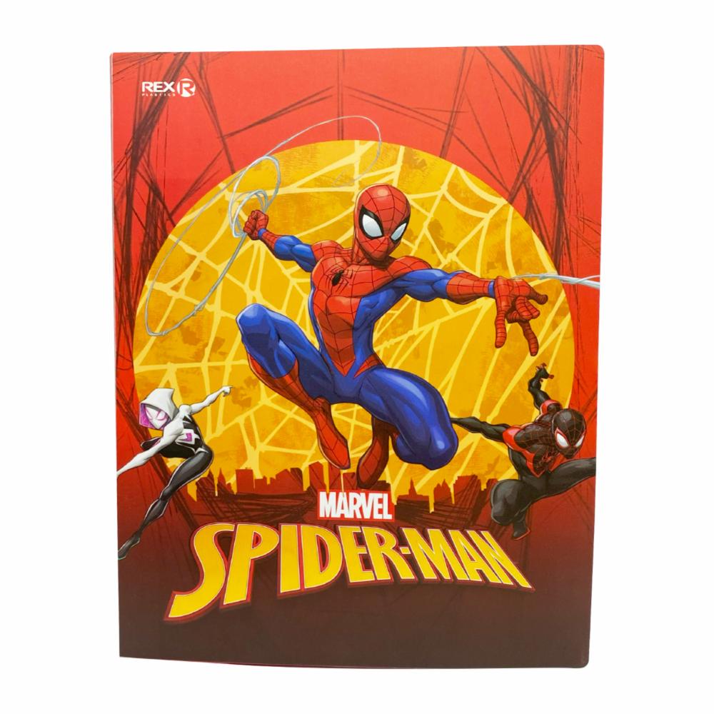 Carpeta Catálogo 10 Protectores Hojas Diseño Spiderman REX PLASTICS A4 ...