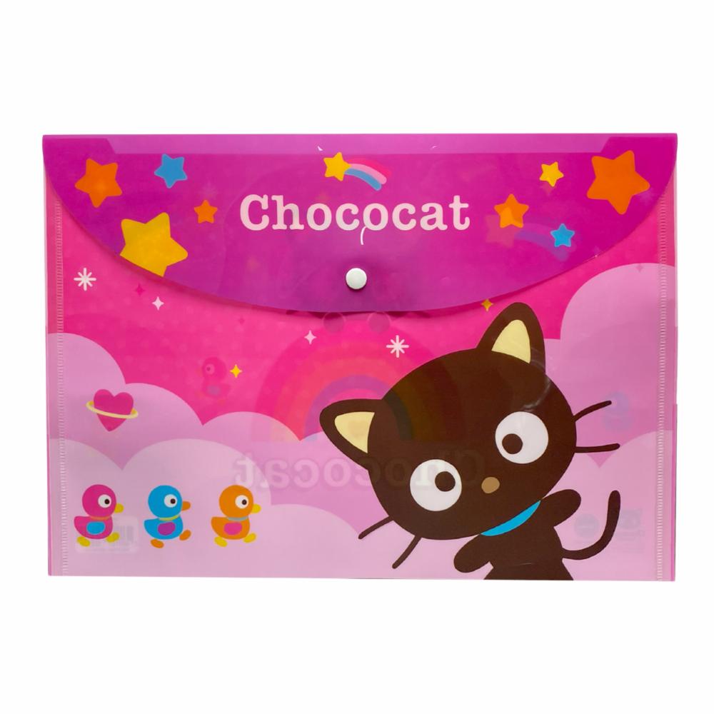 Sobre Porta Documento Diseño Chococat Con Broche REX PLASTICS A4 - AKI
