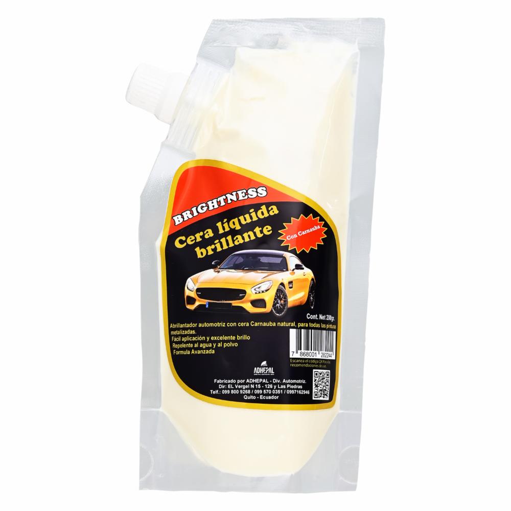 Cera Automotriz Liquida Brillante BRIGHTNESS 200 G - AKI