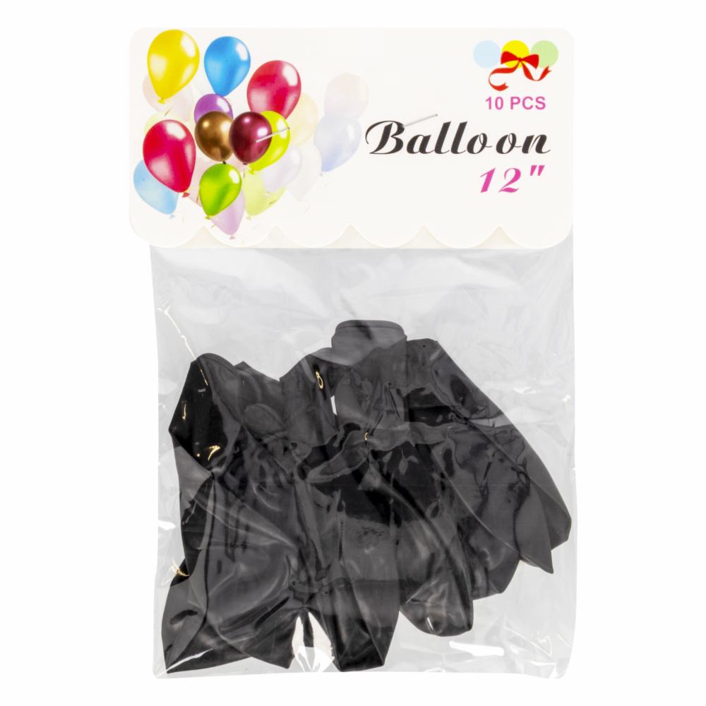 Globo Negro EASTERN BALLOON X 10 Uds - AKI