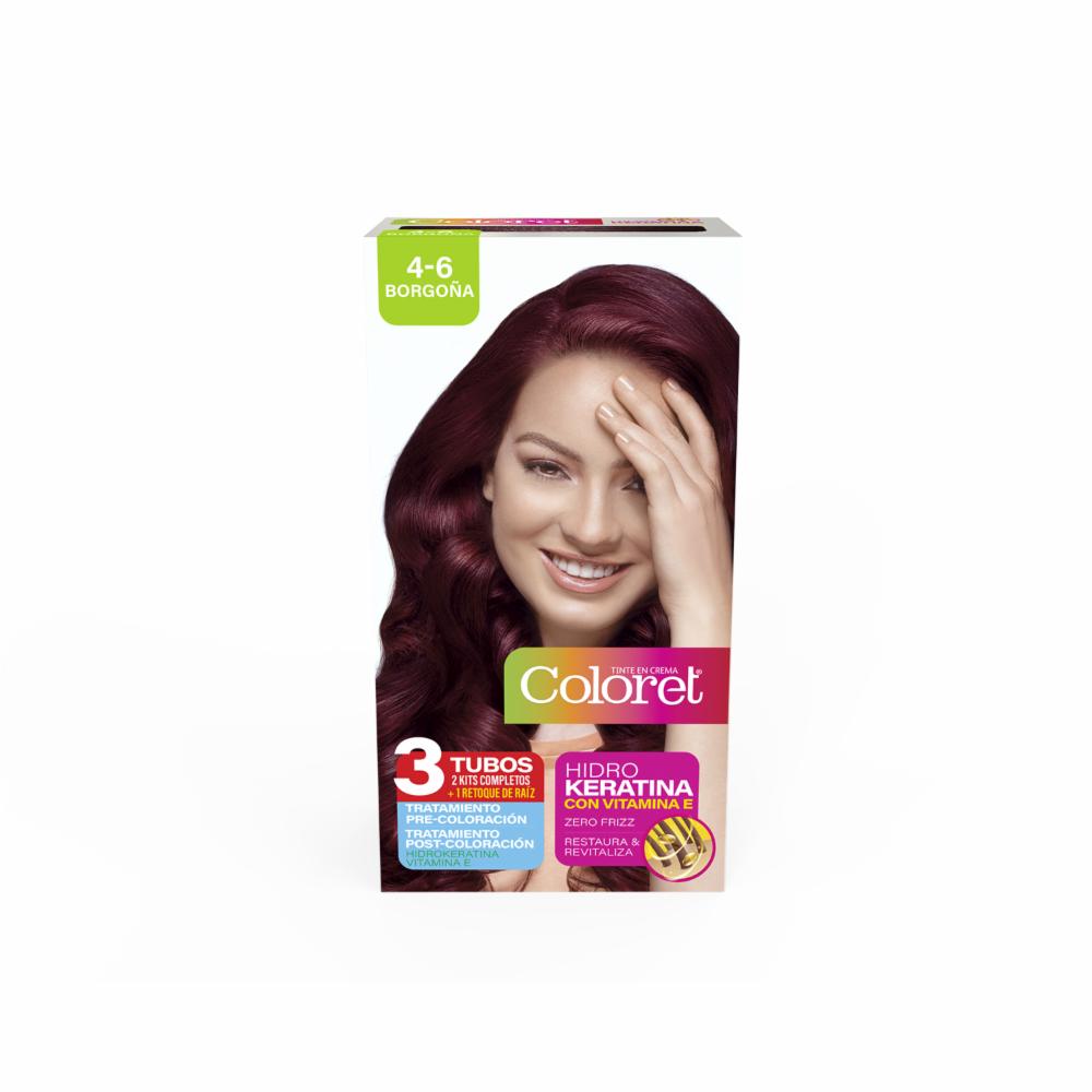 Tinte De Cabello Tono 46 Vino Profundo COLORET 150 G - AKI