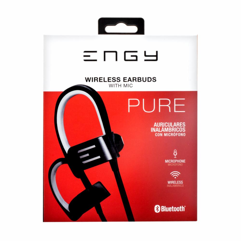 Audífonos Con Micrófono Negro ENGY Bluetooth - AKI