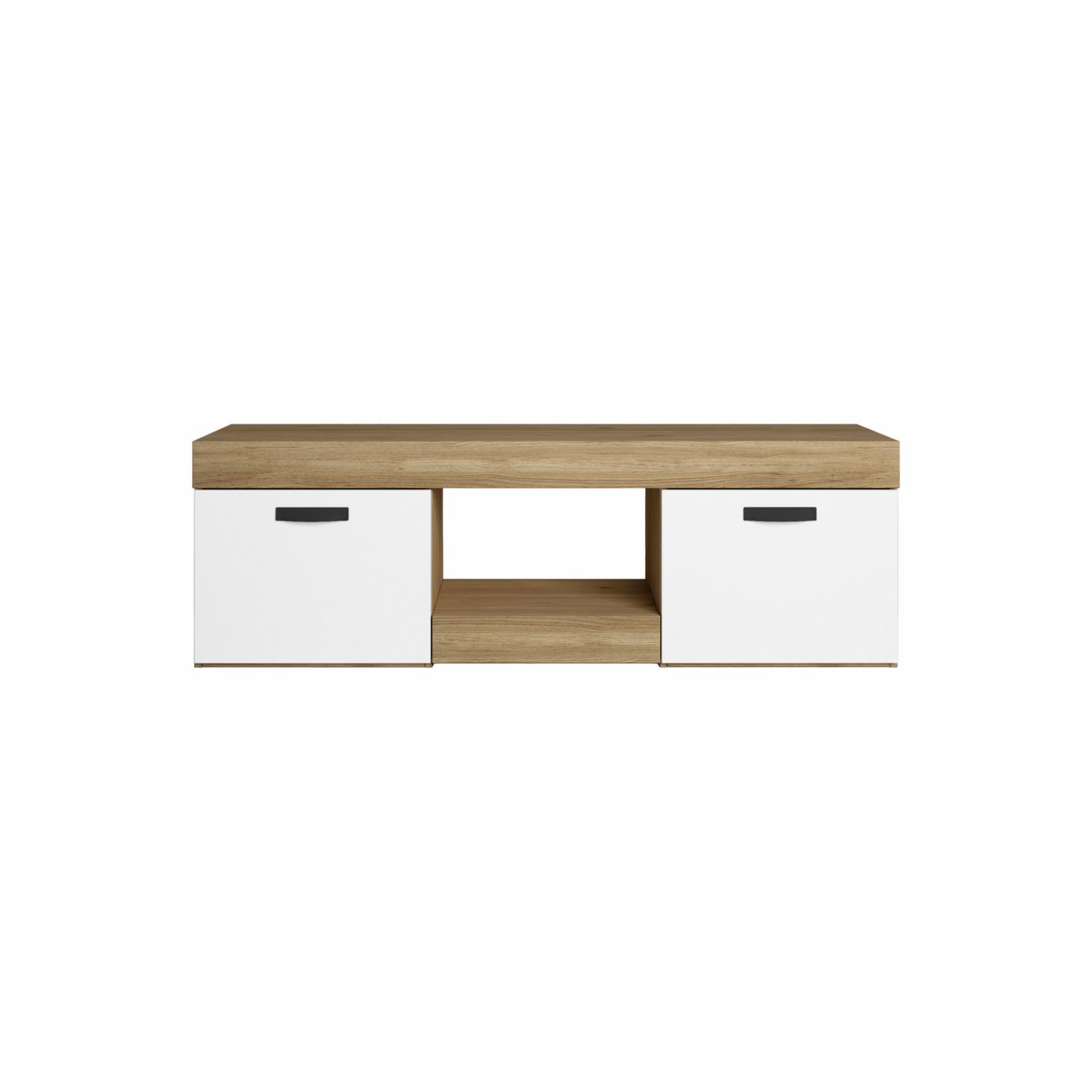 Rack De Tv Argos 2 Naturale Blanco FABRIKIT 2 Puertas - AKI